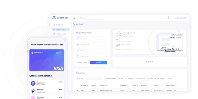 Send Virtual Cards | Virtual Card API | Checkbook